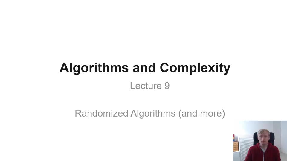 LNMB - Algorithms and Complexity - Week 9